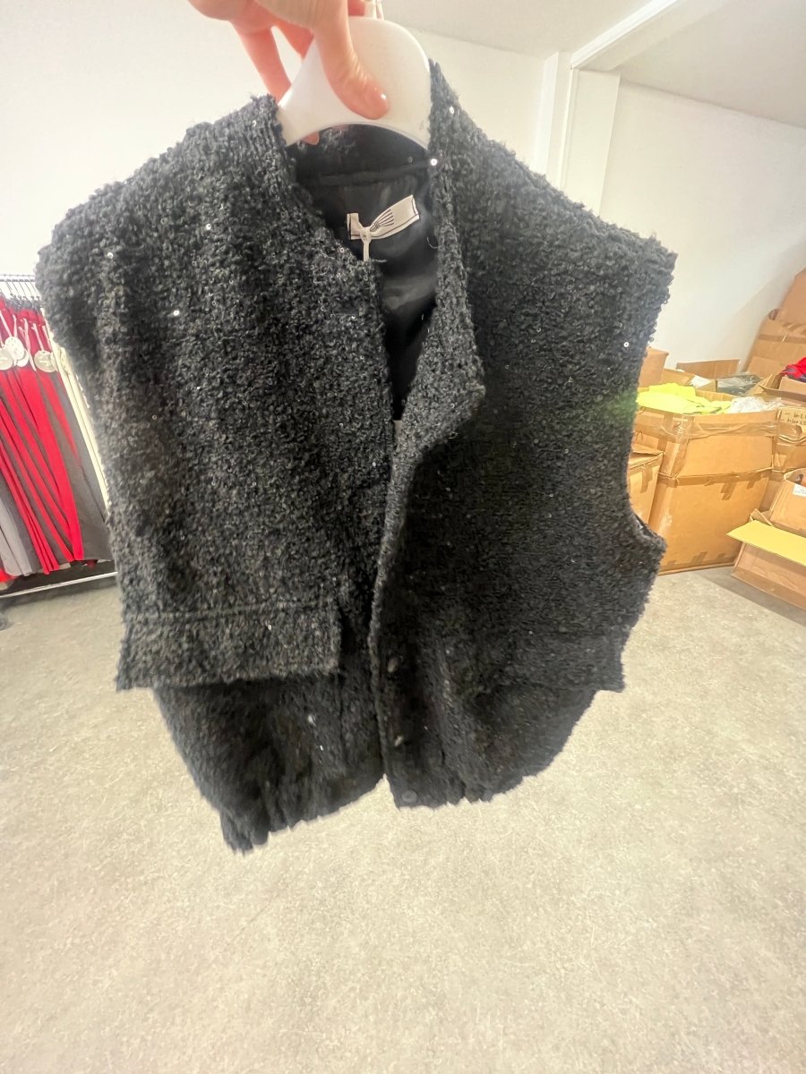 Boucle Vest with Sequence - Oliver Barret